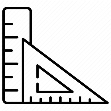 Ruler Triangular Scale Measuring Geometrical Engineering