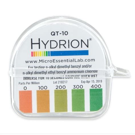 Quat Test Strip QT 10 HYDRION Shopee Philippines