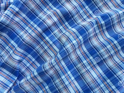 Cloth Texture Ceckered Pattern Stock Image Image Of Orange Flowing