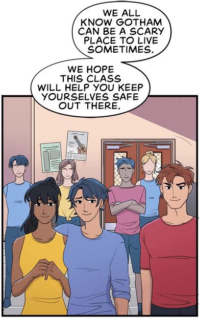 Comic Excerpt Helping The Community In And Out Of Costume Batman
