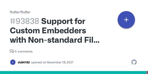 Support For Custom Embedders With Non Standard File Io · Issue 93838