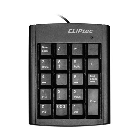 CLiPtec RZK223 USB2 0 Slim Numeric Keypad BLACK