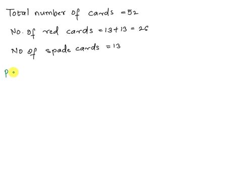 Solved A Card Is Drawn At Random From A Standard 52 Card Deck What Is