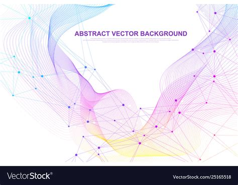 Abstract Plexus Background With Connected Lines Vector Image