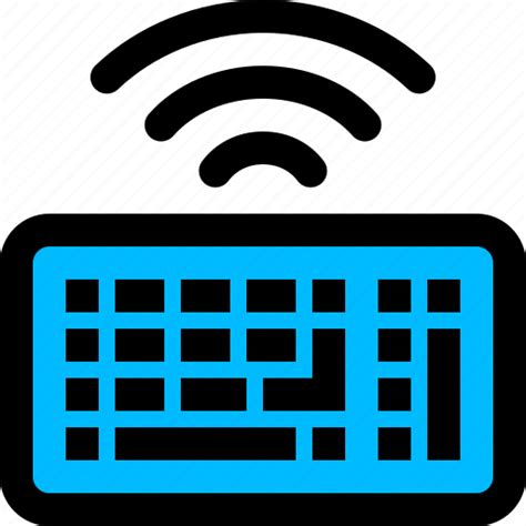 Computer Input Device Keyboard Wifi Wireless Keyboard Icon