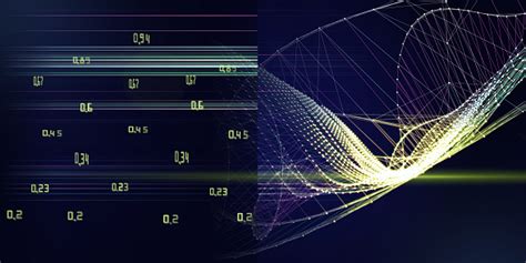 Big Data Abstract Background Polygonal Grid And Data On Dark Blue Presenting Concept Of