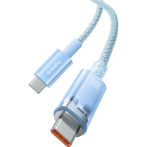Baseus Cable Cabel Type C To Type C Pd 6a 100w Explorer P10319703311 01 Cb000043 2 M Blue
