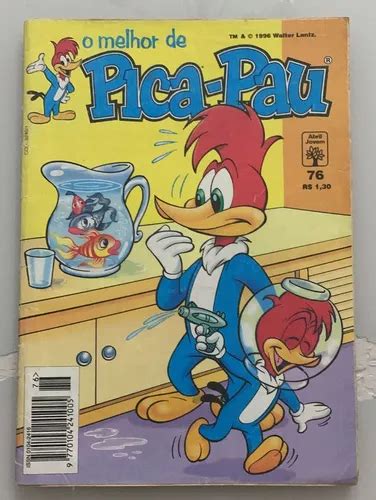 O Melhor De Pica Pau Nº 76 Editora Abril Ano 1996 Raridade
