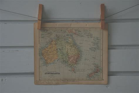 Vintage Map Of Australia