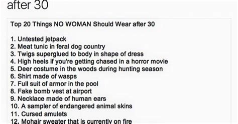 Top 20 Things No Woman Should Wear After 30 Imgur