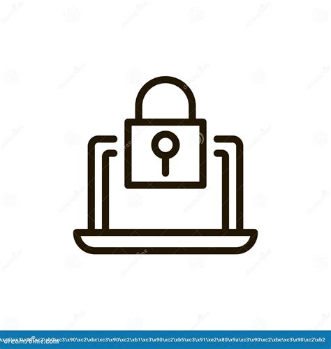 Flat Line Icon Stock Vector Illustration Of Blocked 102527229