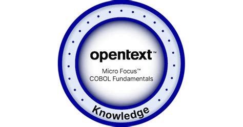 micro focus cobol fundamentals was issued by micro focus now opentext to… malcolm marais