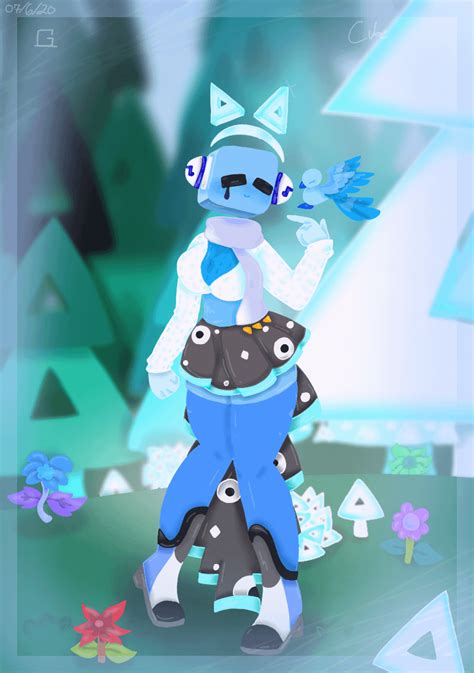 Cube And A Birb When You Cant Stop Drawing Cube Because Shes A Waifu