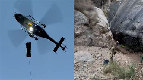 Video Rescatan Por Aire A Un Inmigrante Guatemalteco Gravemente Herido