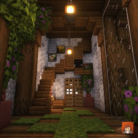 Minecraft Staircase Minecraft Creaties Decoratie Interieur