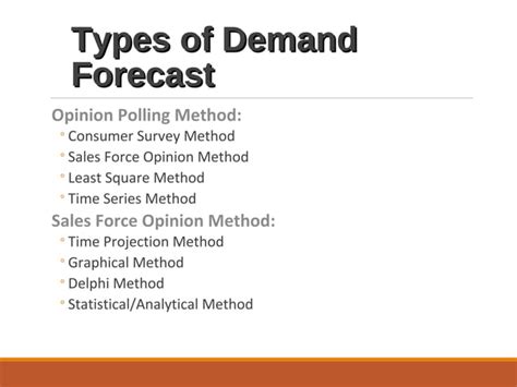 Demand Forecasting PPT