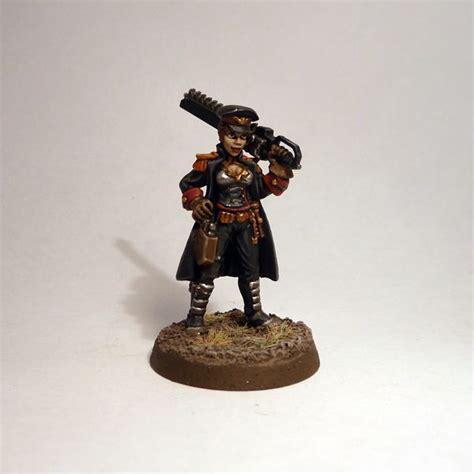 Imperial Guard Female Commissar With Chainsword Imperial Women