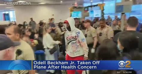 Former Giants Wide Receiver Odell Beckham Jr Taken Off Plane In Miami