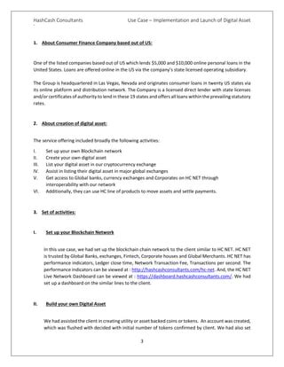 White Paper Implementation And Launch Of Digital Asset HashCash