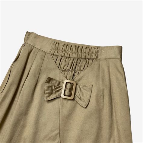 Jpn 빈티지 리본 벨티드 베이지 스커트 후루츠패밀리