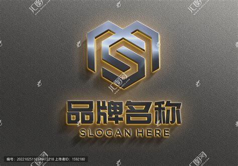 不锈钢发光字LOGO样机 模板设计 VI设计 设计模板 汇图网www huitu
