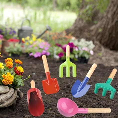 Outil De Jardinage Pour Enfants VGEBY Râteau à Pelle Couleurs