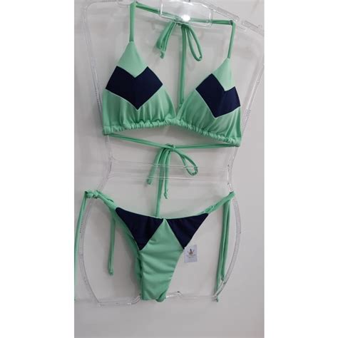 Biquini Cortininha Bojo E Calcinha Levanta Bumbum Moda Praia Shopee Brasil