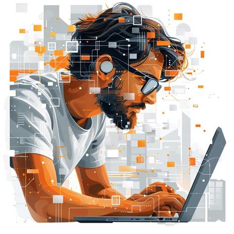 Cloud Computing Specialist Quantitative Analyst In Flat Minimal Image Premium Ai Generated Image