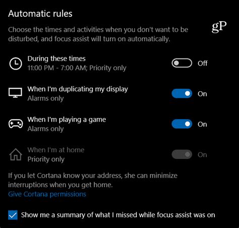 Use Windows 10 Focus Assist To Work Or Play Distraction Free