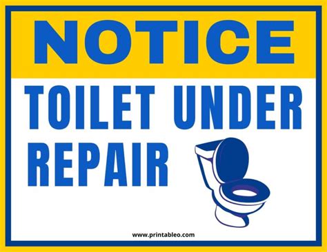 27 Restroom Bathroom Toilet Out Of Order Signs