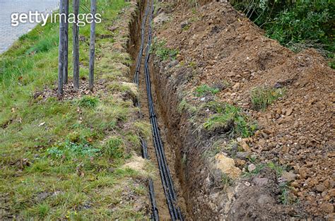 laying high voltage cables to the ground the environment does not
