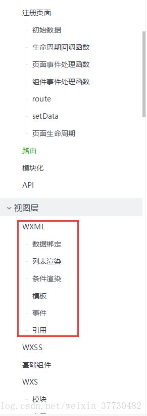 微信小程序之视图层 wxml 数据绑定 列表渲染 条件渲染 模板 事件 引用详解 wxml中渲染层事件触发只能用button吗 csdn博客