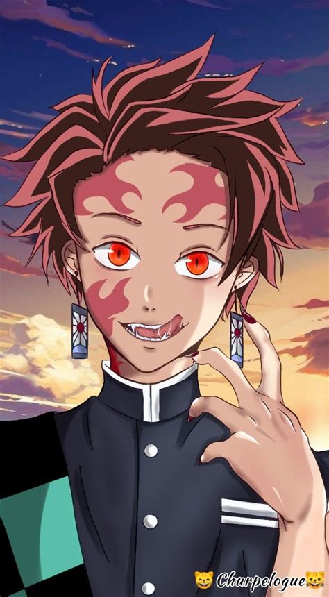 Tanjiro Kamado Demon Digital Drawing Artwork