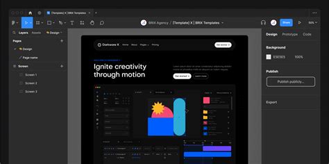 Darkware X Dark Mode Software Figma Template Free Figma Resource