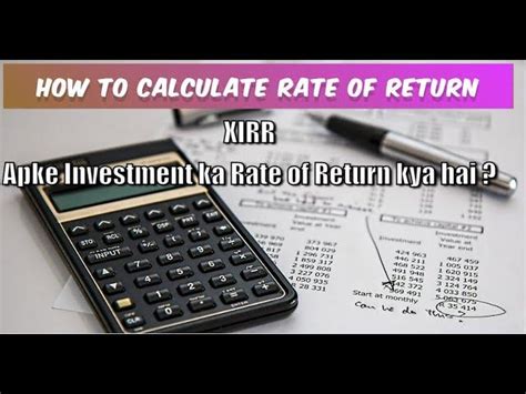 Namonarayan Ray On Linkedin Rate Of Return Calculation Xirr Annualized Returns Time