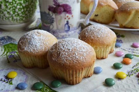 Рецепт кексов на сметане в духовке с изюмом пошагово с фото Рецепт Рецепты кексов Идеи для