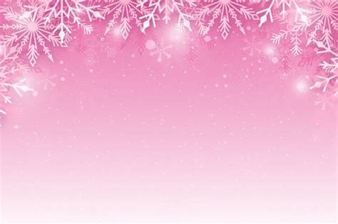 Free Vector Realistic Pink Snowflake Background