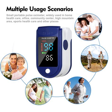 fingertip pulse oximeter mini spo2 monitor oxygen saturation monitor pulse rate measuring gauge