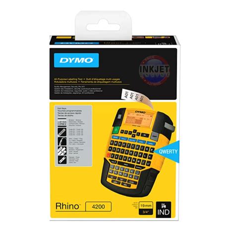 Dymo Rhino 4200 Label Maker Dymo Rhino Labelling Supplies Inkjet