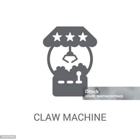 클로 기계 아이콘입니다 서커스 컬렉션에서 흰색 배경에 유행 클로 기계 로고 개념 갈고리 발톱에 대한 스톡 벡터 아트 및 기타 이미지 갈고리 발톱 금속 로봇 Istock
