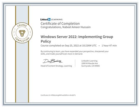 Nabeel Ameer Hussain On Linkedin Certificate Of Completion