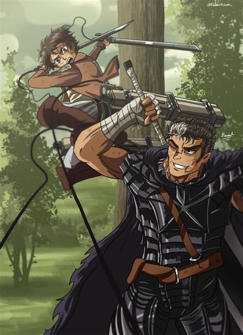 Eren Yeager Vs Guts By Danielfs5 On Deviantart