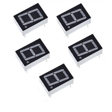 5x Display 7 Segmentos 056 Polegadas 1bit Para Protoboard Arduíno Shopee Brasil