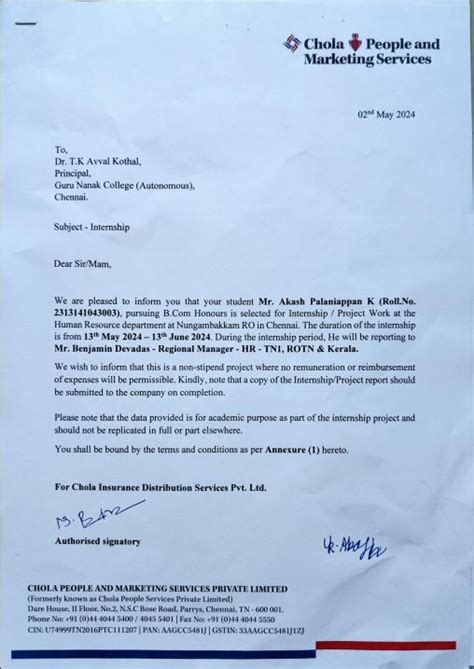 🌟 Exciting Internship Journey At Chola Ms 🌟 Akash Palaniappan