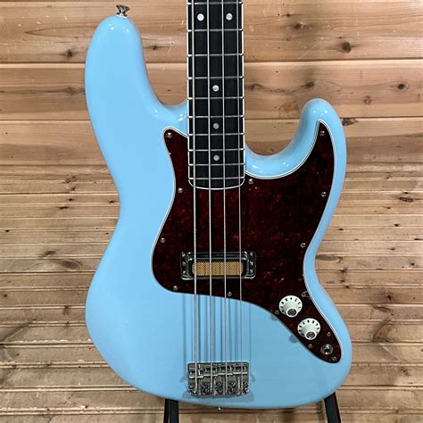 Fender Gold Foil Jazz Bass Sonic Blue Huber Breese Music