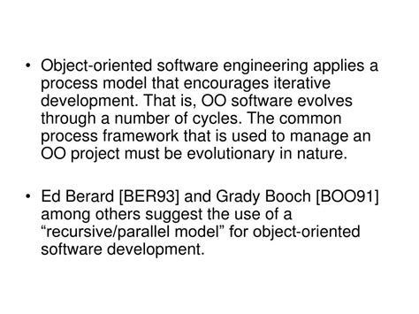 Ppt Management Of Object Oriented Software Projects Powerpoint