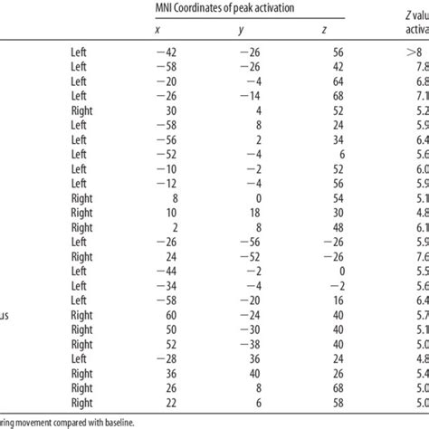 Position And Orientation Of Tms Coil Tms Relative To The Central