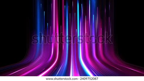 290 Colorful Light Trails Motion Effect Vector Illustration High Speed