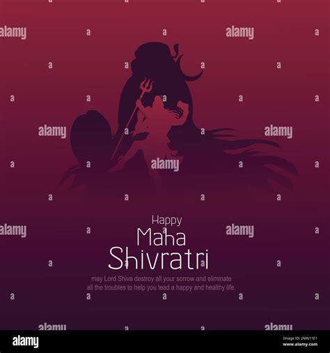 Happy Maha Shivratri Mahadev Black Color A Hindu Festival Celebrated
