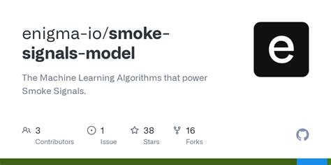 GitHub Enigma Io Smoke Signals Model The Machine Learning Algorithms That Power Smoke Signals